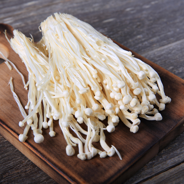 Mushrooms, Enoki, Enokitake, 0.1 kg pack | Sharbatly.Club